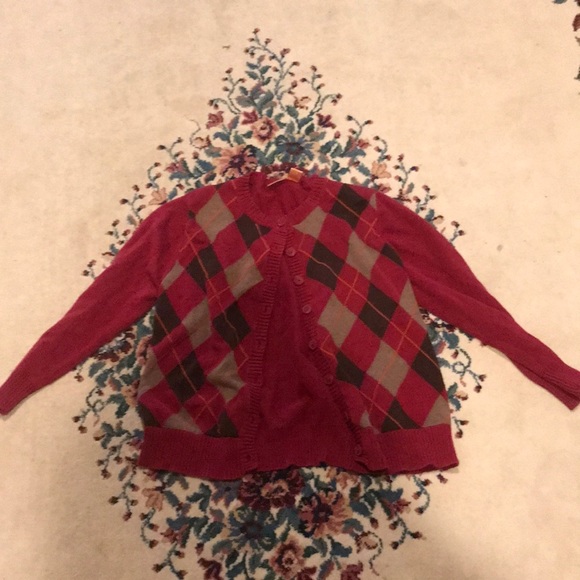 Northcrest | Sweaters | Red Button Up Sweater | Poshmark